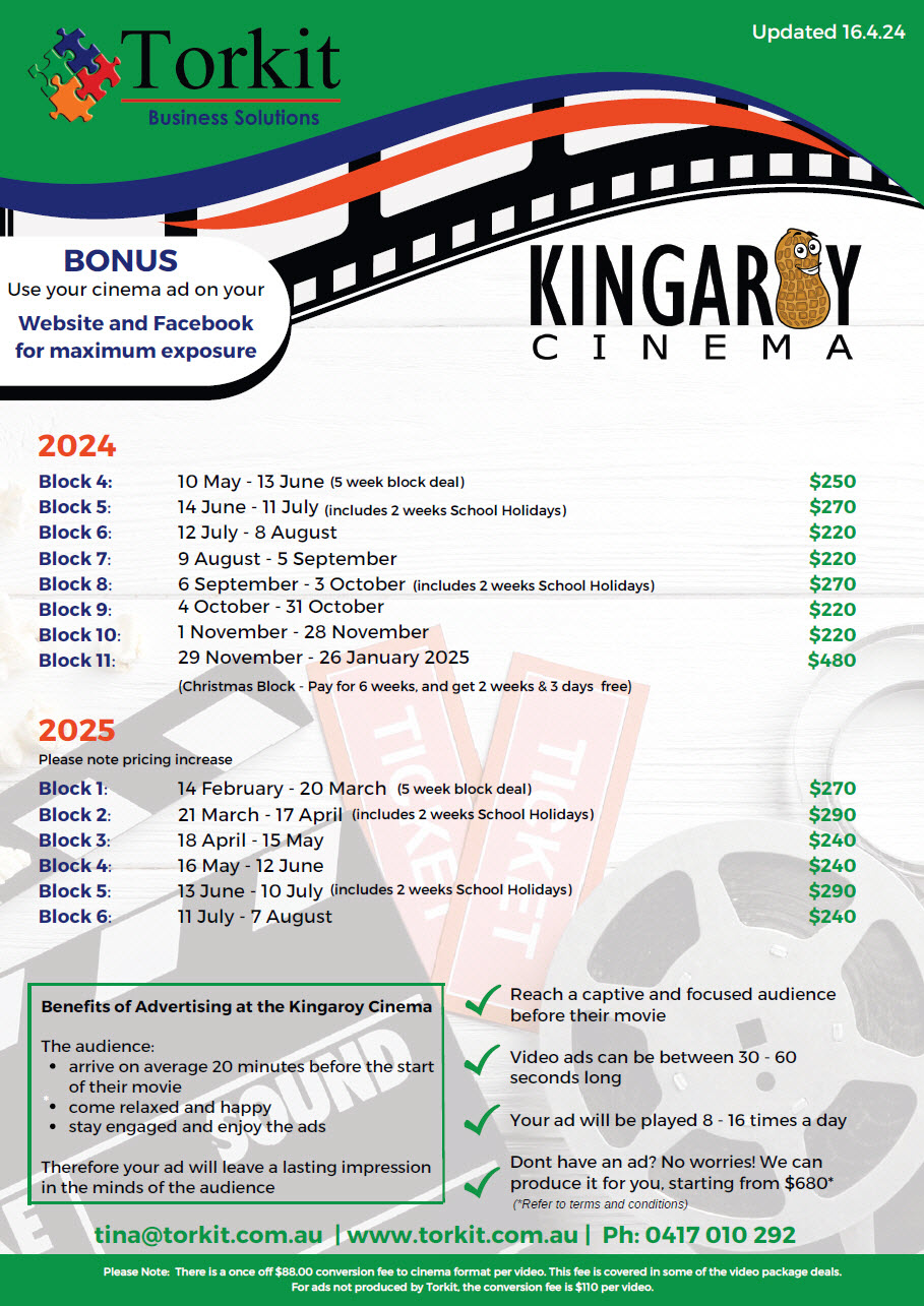 Cinema Advertising - Torkit Business Solutions